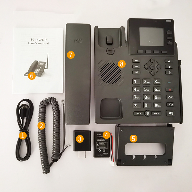 WiFi SIP Phone for Business Hotel VOIP Telephone 2.4G 5.8G Wirele Phone ...